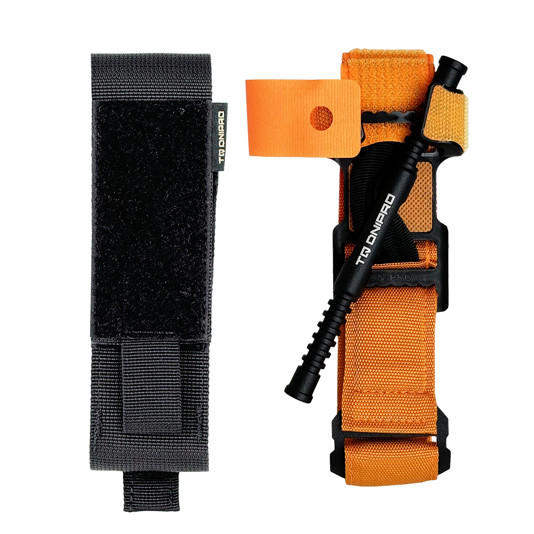 Buy TQ Dnipro Orange/Black Gen2 Set — Tourniquet and Pouch TQ Dnipro